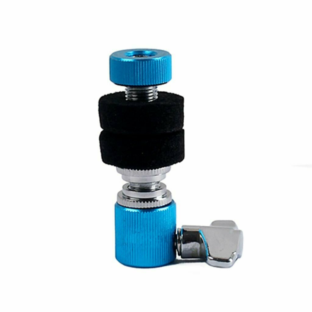 1 Комплект Металлического стандартного джазового барабана, Хай-Хэт, Тарелочная муфта, Подставка для замены деталей ударных инструментов, Синий колпачок с отверстием 7,5 мм