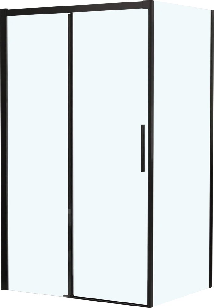 Душевой уголок RGW Leipzig LE-12B+80 см без поддона, стеклянный, черный, 160x80, раздвижной, немецкий