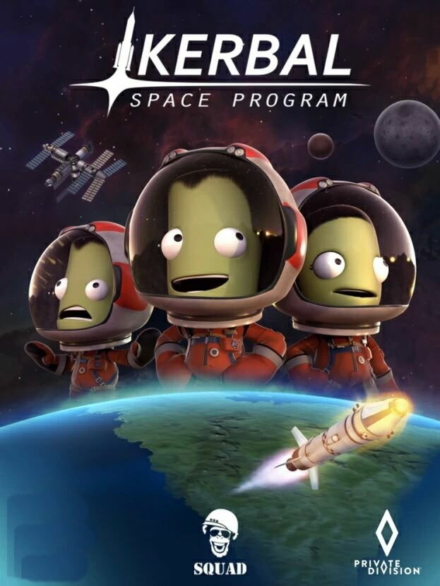 Плакат, постер Kerbal Space Program на холсте, размер 21х30см