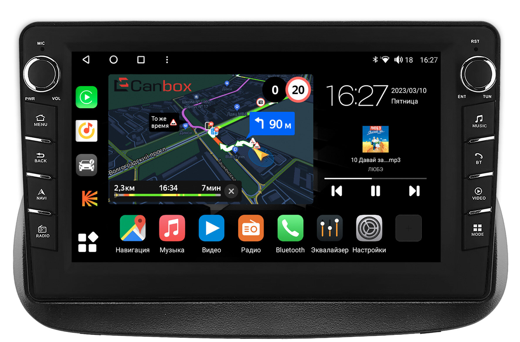 Штатная магнитола Toyota Corolla (E110), Sprinter Carib 1995-2002 (Левый руль, в верхнюю часть) Canbox M-Line 7831-9-0572 Android 10 (4G-SIM, 2/32, DS