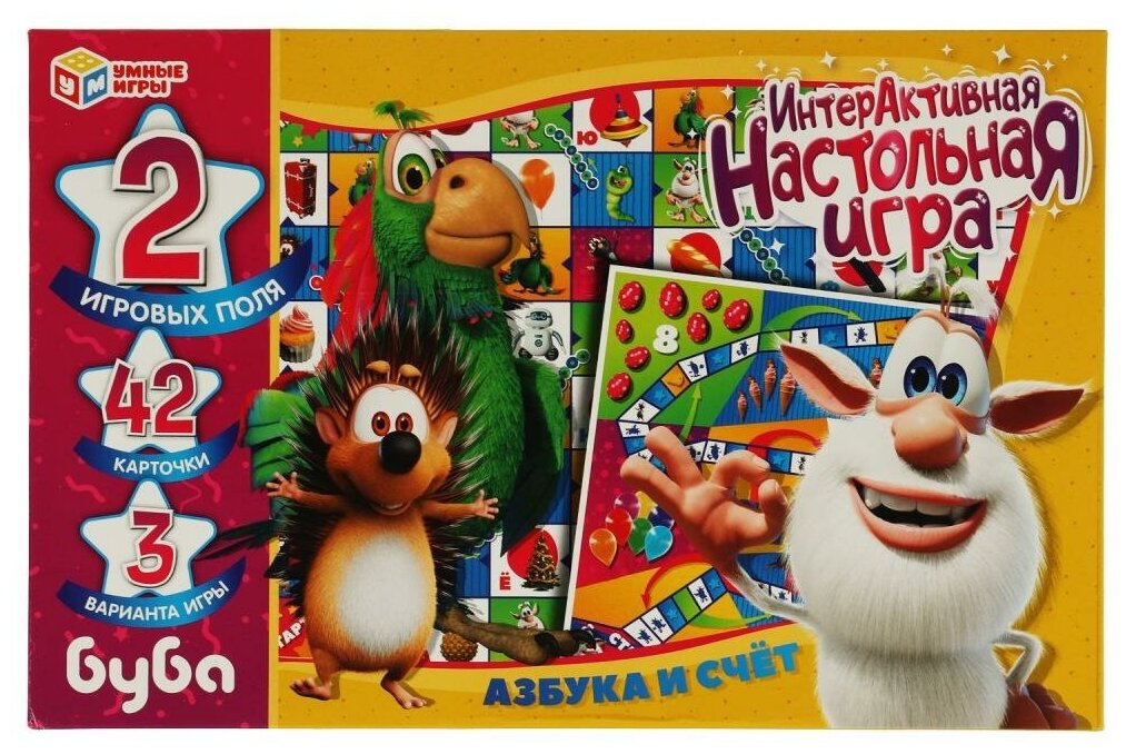 Настольная интерактивная игра "Азбука и счёт" Буба 4680107930446 Умные игры 9361512 .