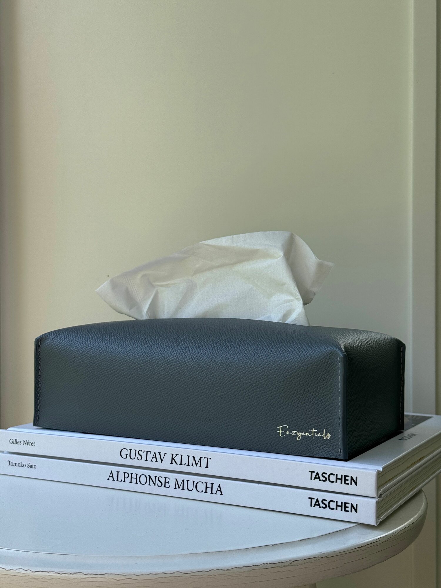 Салфетница прямоугольная из натуральной кожи Eazyentials Серый жемчуг