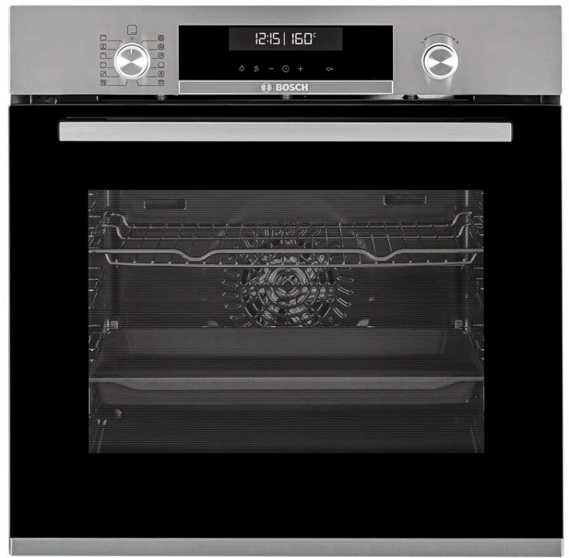 Электрический духовой шкаф Bosch HBA534ES0, серебристый