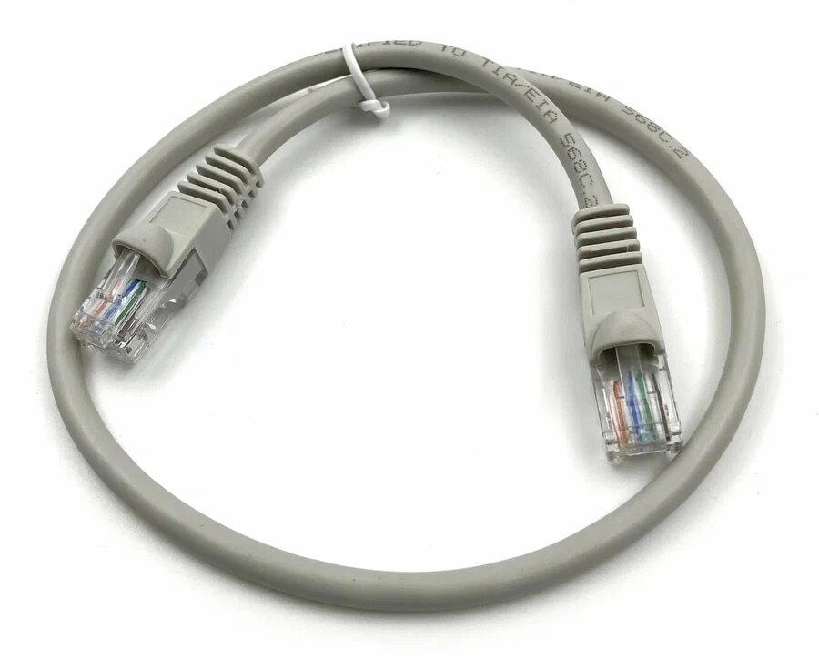 Патч-корд Buro UTP 4 пары cat.5E CCA molded 0.25м серый RJ-45 (m)-RJ-45 (m)