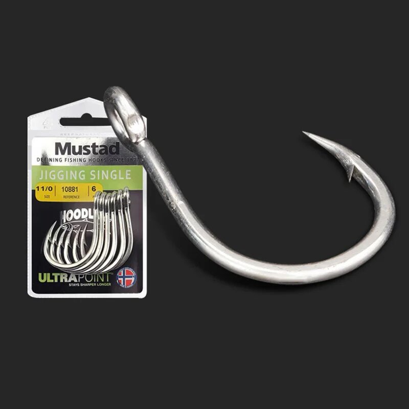 Mustad Jigging 4X Enhance Hoodlum Hook 10881 1-0 16pcs