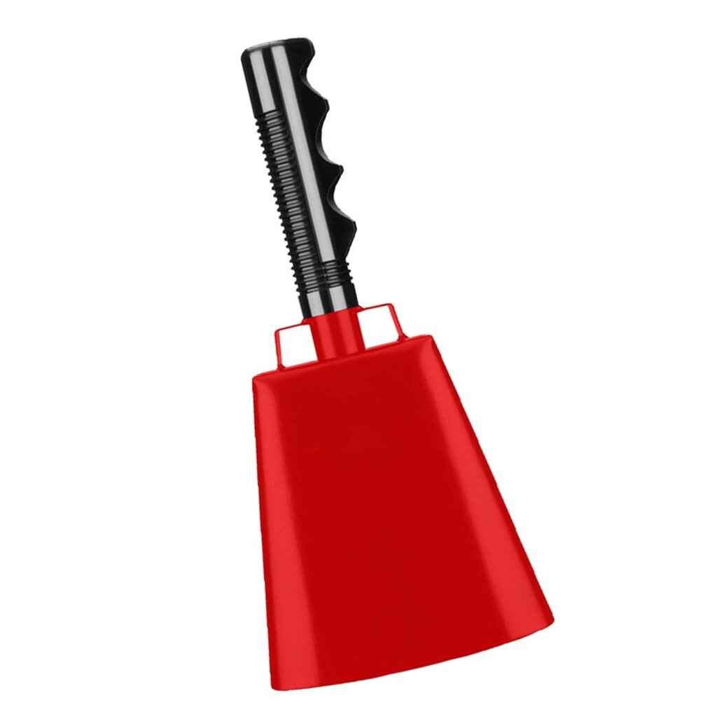 9-дюймовый колокольчик для коров с ручным заводом-красный