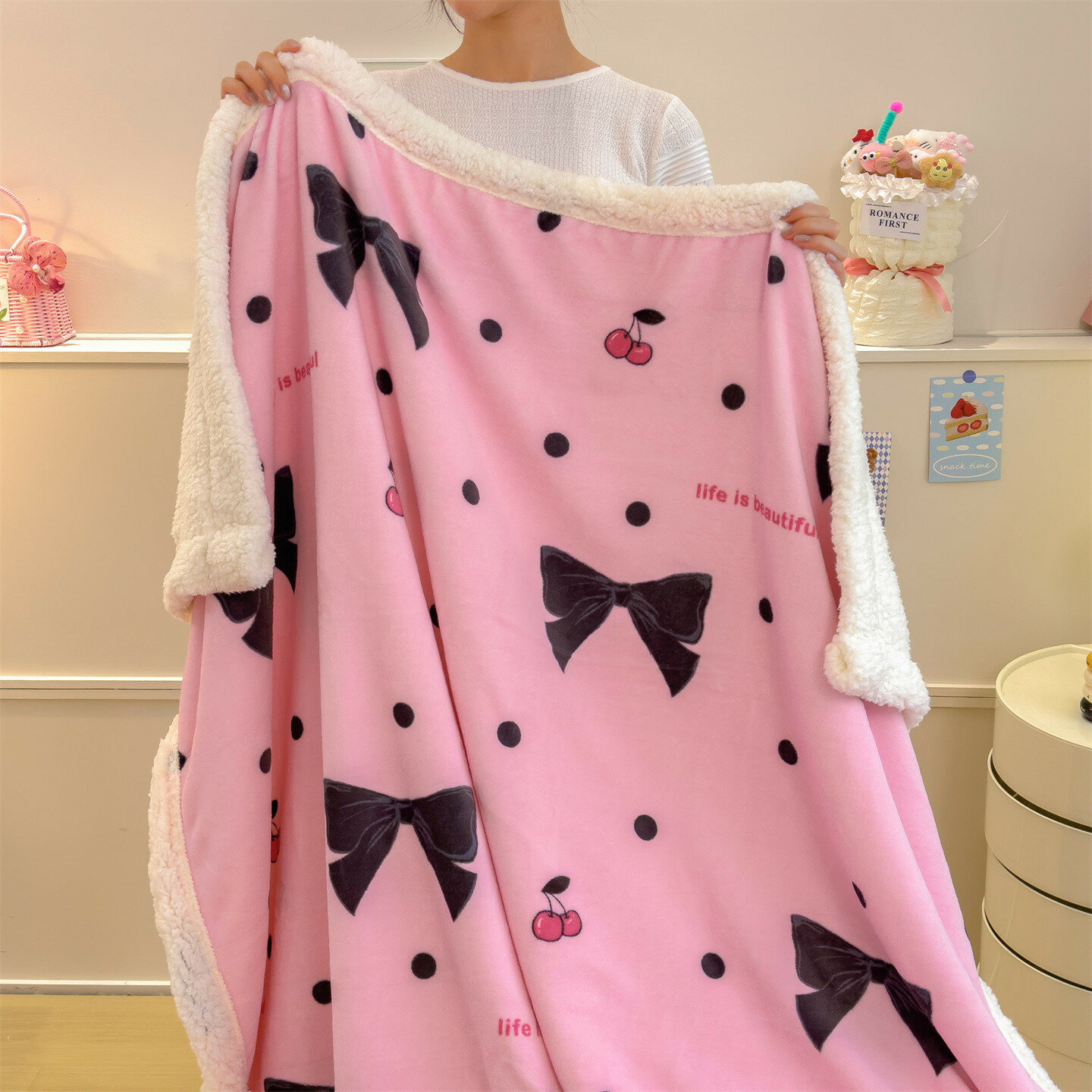 Одеяло из овечьего пуха, теплое одеяло, 120*200 см [детское одеяло]