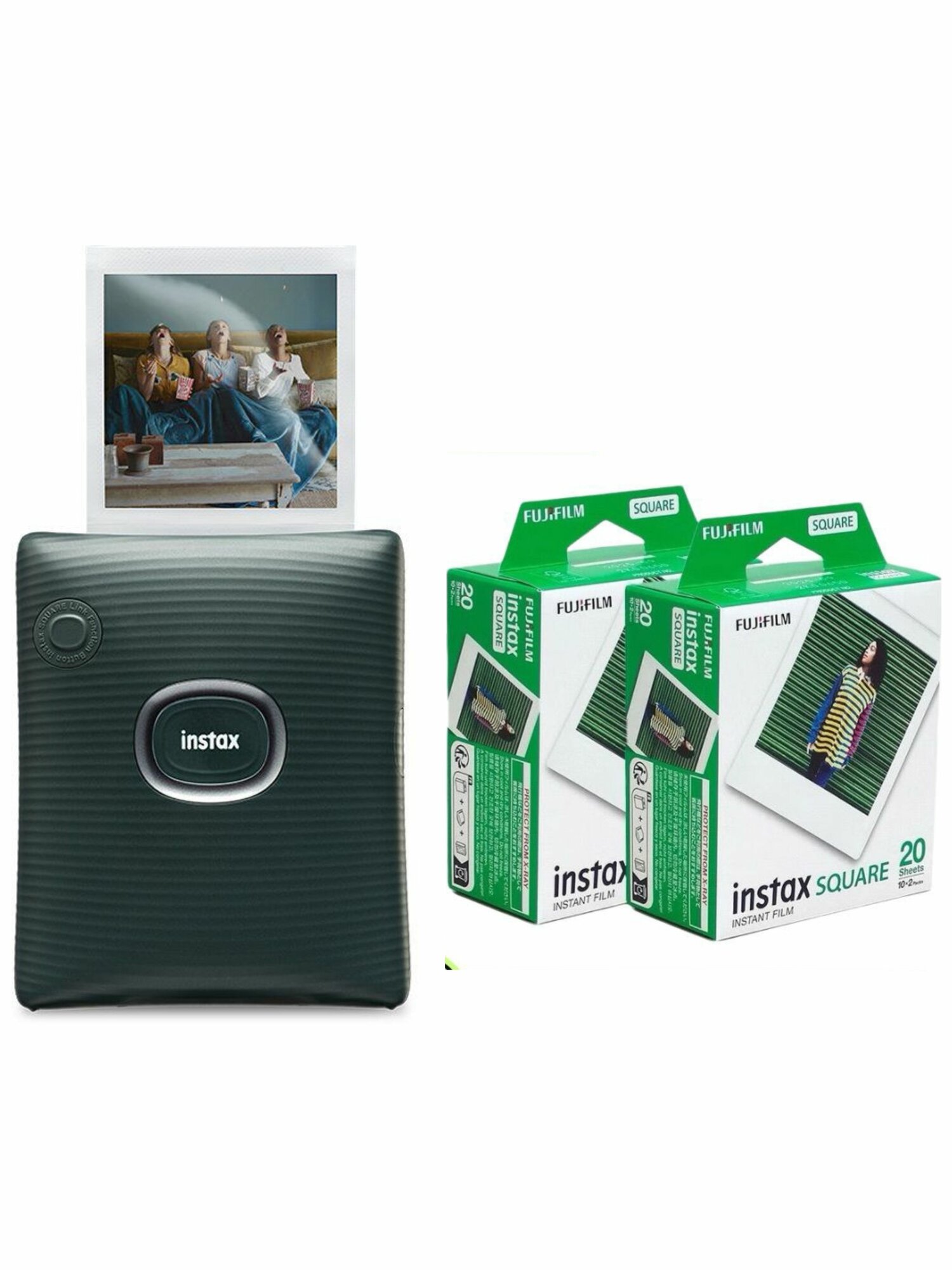 Фотопринтер Fujifilm Instax Square Link Midnight Green