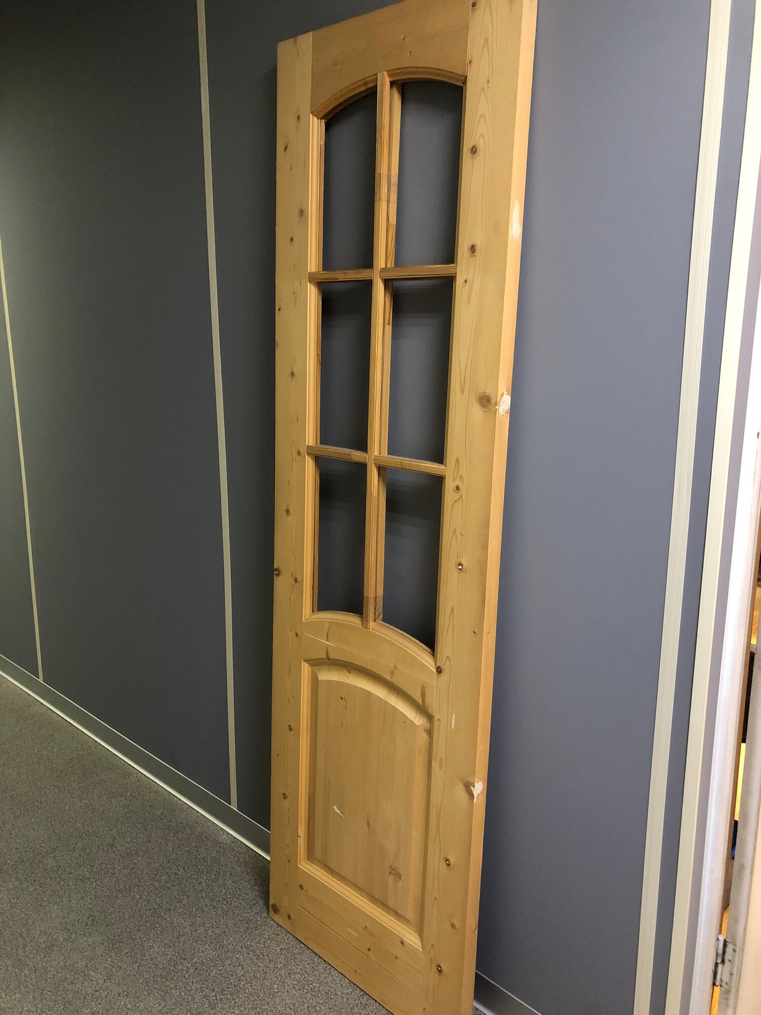 Дверь под стекло 40х2000х600 деревянная межкомнатная для дачи