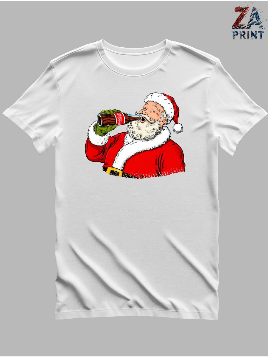 Футболка кока кола дед мороз