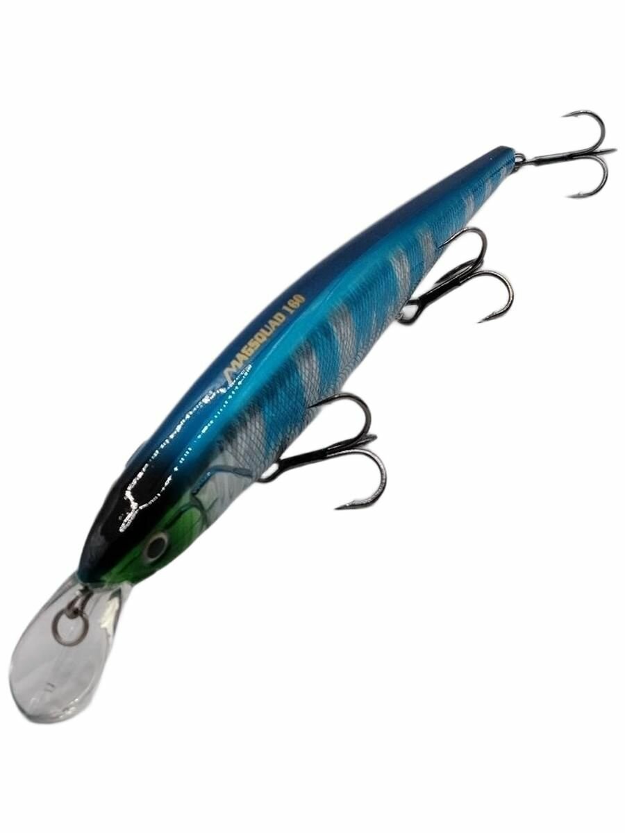 Воблер Jackall Magsquad 160 мм 33.5 г: на щуку и судака, тонущий, крупный приманка