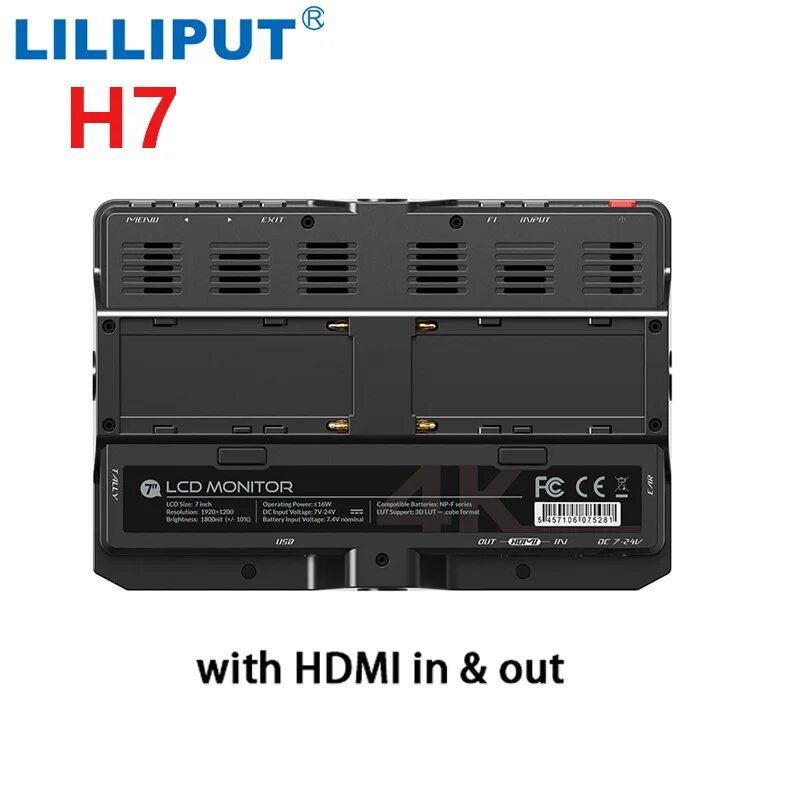 LILLIPUT H7 7-дюймовый 4K монитор Only HDMI H7