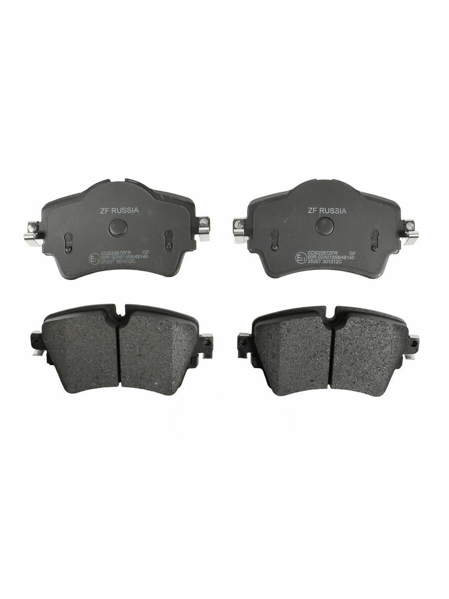 Колодки тормозные дисковые передние ZF Russia GDB2087ZFR для BMW 2, Х1, Х2, MINI Clubman