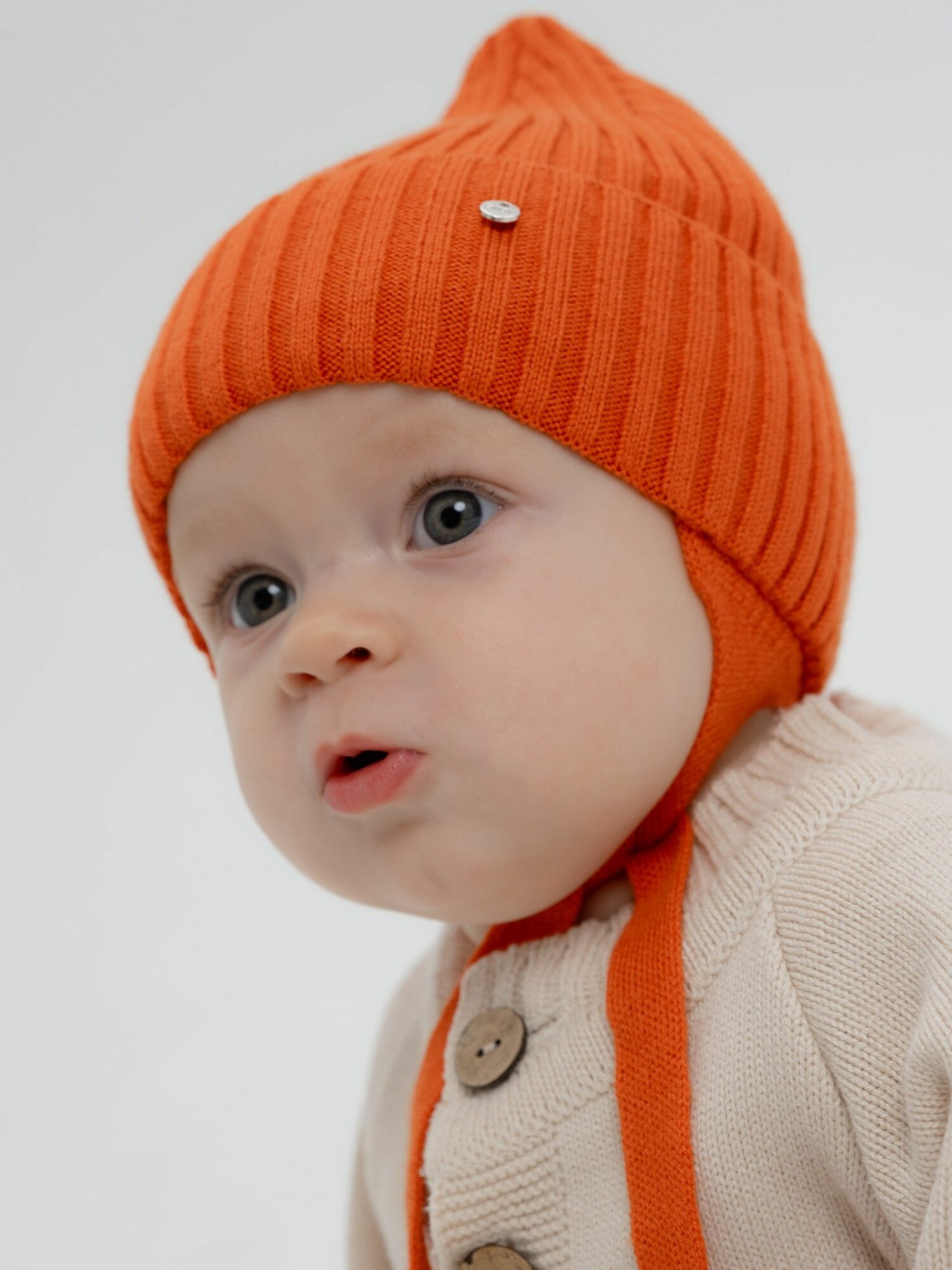 Шапка "Луковка" на выписку (от 0 до 1,5 лет) для детей