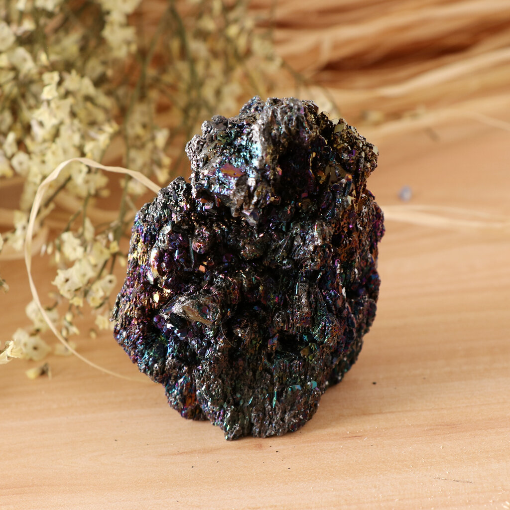 Натуральный уголь кристалл камень красочные коллекционные поделки-85-120г