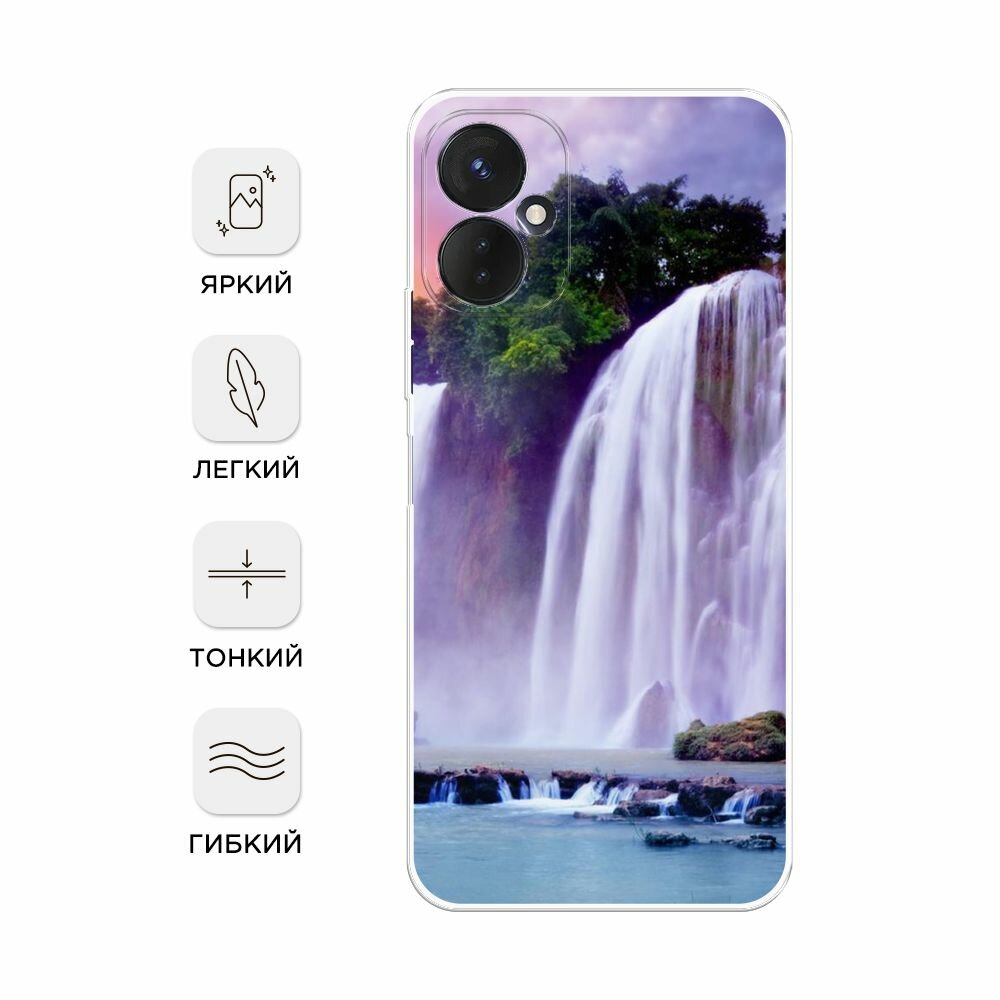 Чехол на Tecno Spark 9 Pro / Техно Спарк 9 Про с принтом водопад 10 — фото 1