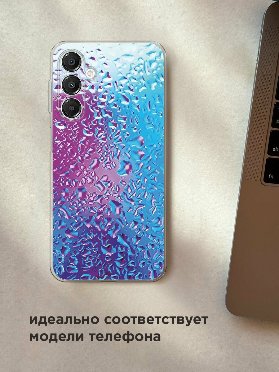 Чехол на Samsung Galaxy A16 / Самсунг А16 с принтом "Капли на стекле" — фото 1