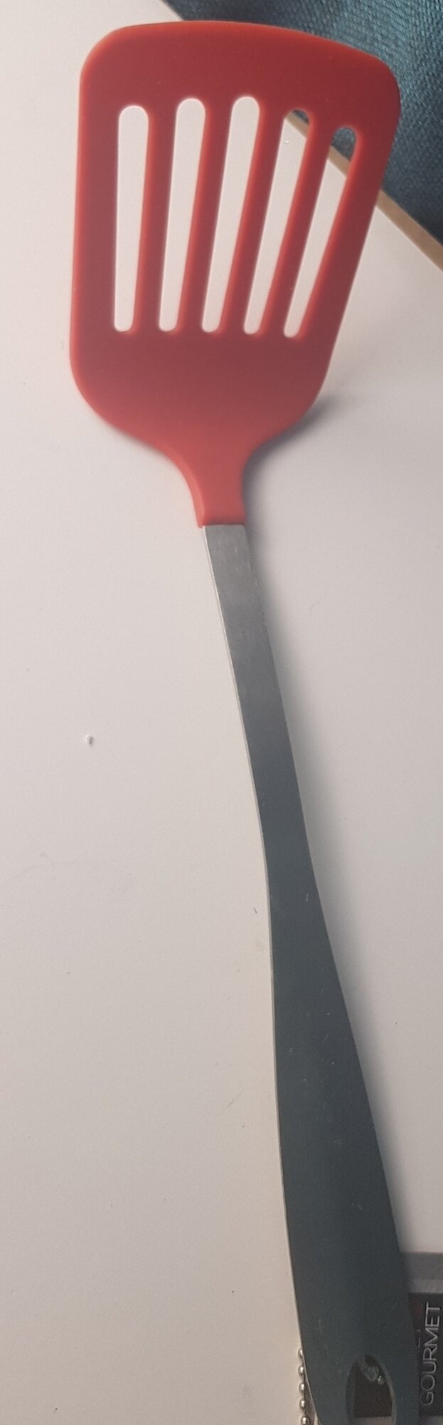 !09 Набор из 2-х кухонных инструментов + подарок (кулинарные инструменты 8 штук)- Лопатка с прорезями+Ложка с прорезями 38 см. цвет микс