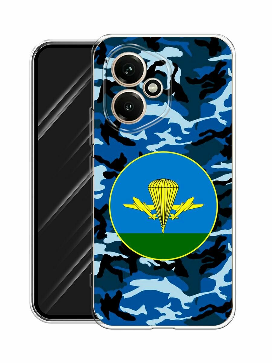 Силиконовый чехол на Honor 400 / Хонор 400 с принтом "ВДВ камуфляж" — фото 1