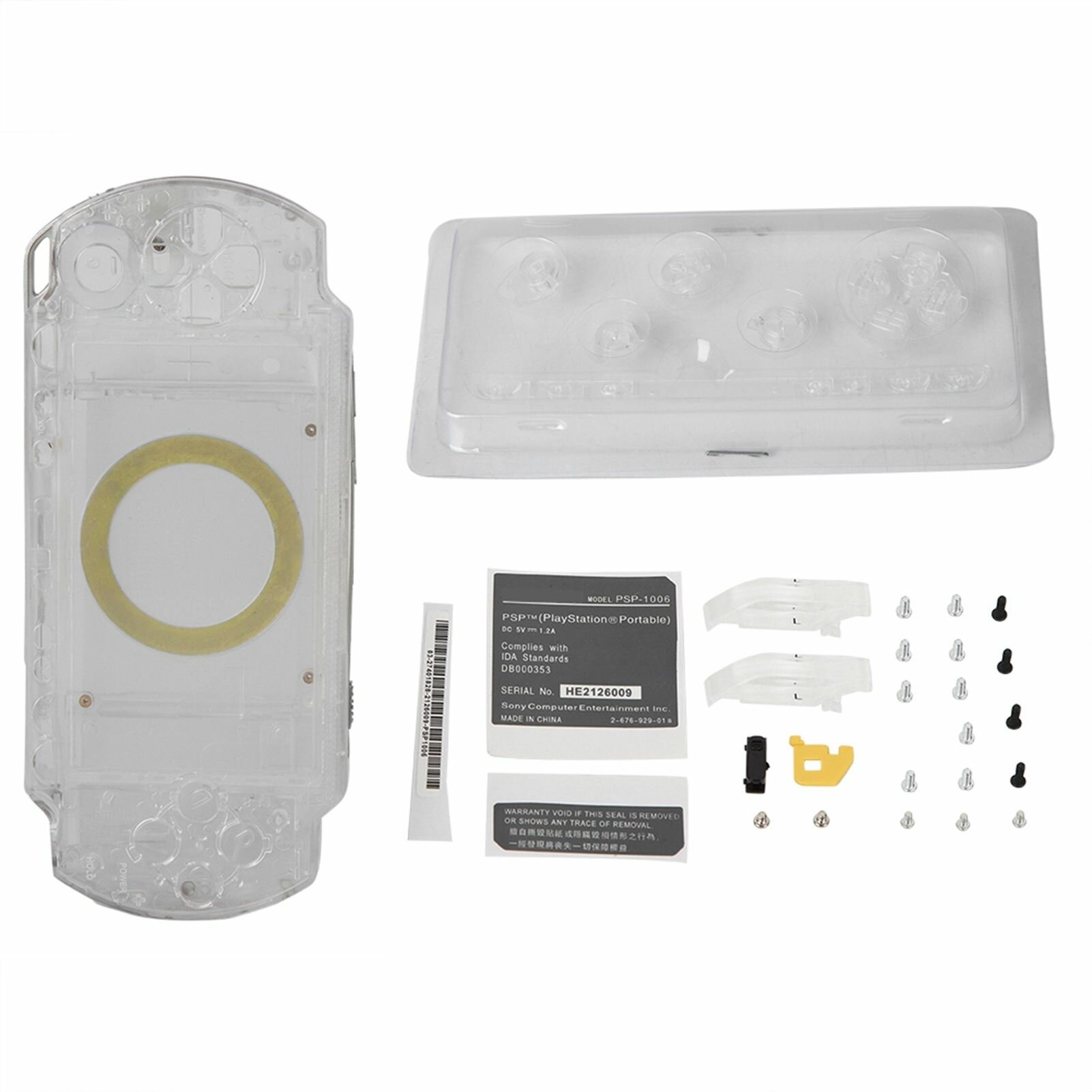 Игровая оболочка для PSP 1000 прозрачная