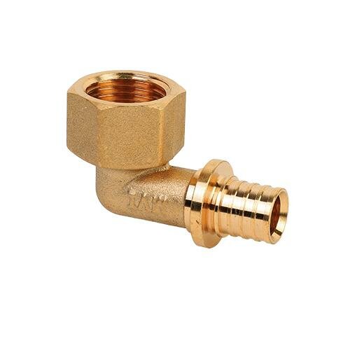 Фитинг сантехнический MVI 25x3/4' ВР, аксиальный, латунь никелированная