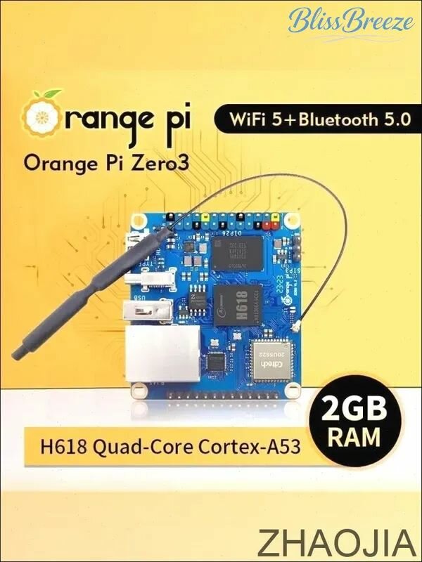 Orange Pi Zero 3 2GB RAM DDR4 Allwinner H618 WiFi Bluetooth BLE Mini PC Orange Pi Zero3 доск Computer Компьютеры для ноутбуков