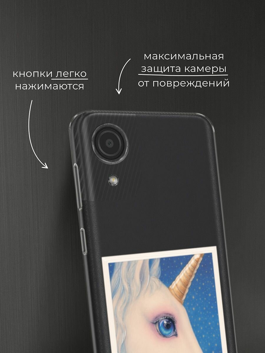 Чехол на Samsung Galaxy A03 Core / Самсунг Галакси А03 Core с принтом "Глаз единорога" — фото 1