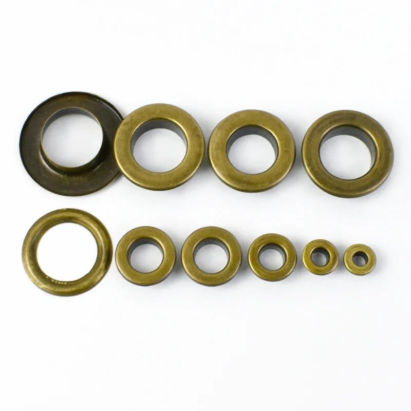 Медные пряжки Meetee 50 шт, 3,5-15 мм 10mm, Bronze