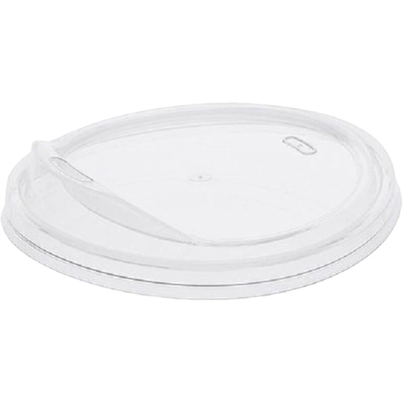 Крышка д/стакана с питейн./без заглуш. ПП d-90мм прозр, 1000шт/кор (3016П)