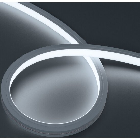 Лента герметичная Arlight MOONLIGHT-TOP-X320-13x12mm 24V White6500 (5 W/m, IP67, sauna, 5m, wire x1) (, Вывод вниз, 3 года)