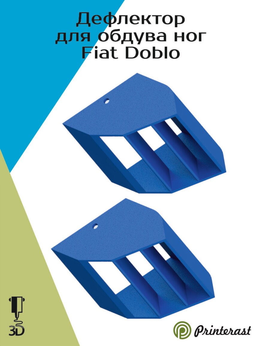 Дефлектор обдува ног для FIAT DOBLO