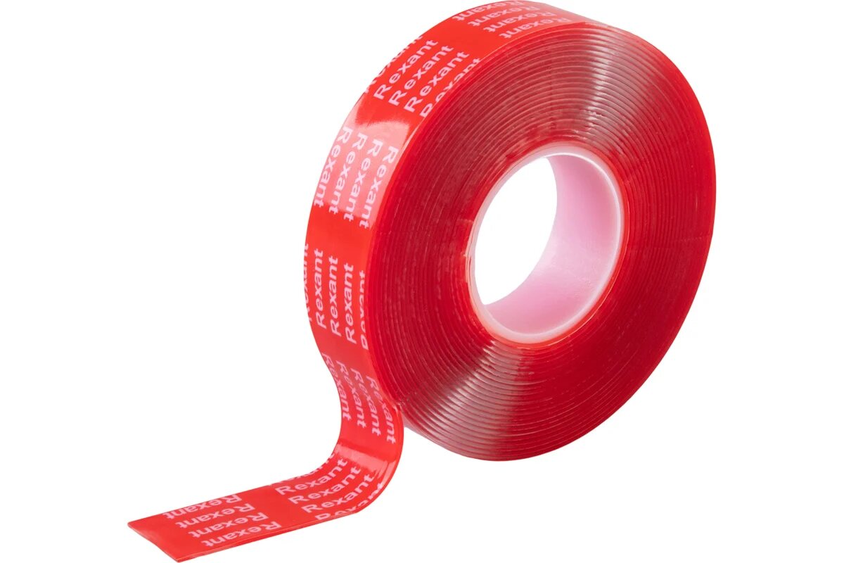 REXANT двухсторонняя клеящая лента VHB на акриловой основе 20 мм x 5 м 3M VHB 4910F
