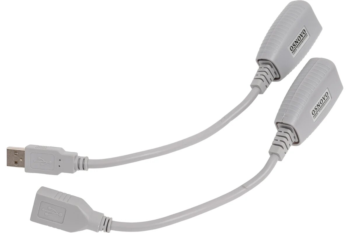 OSNOVO TA-U1/1+RA-U1/1 USB 1.1 удлинитель по CAT5/5e/6 клавиатуры и мыши до 100 м -sct0538