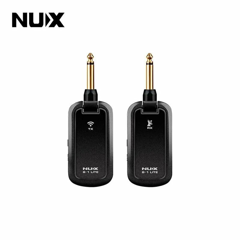 NUX B-1 Lite Беспроводная гитарная система Перезаряжаемый 4-канальный аудиопередатчик-приемник для акустической электрогитары