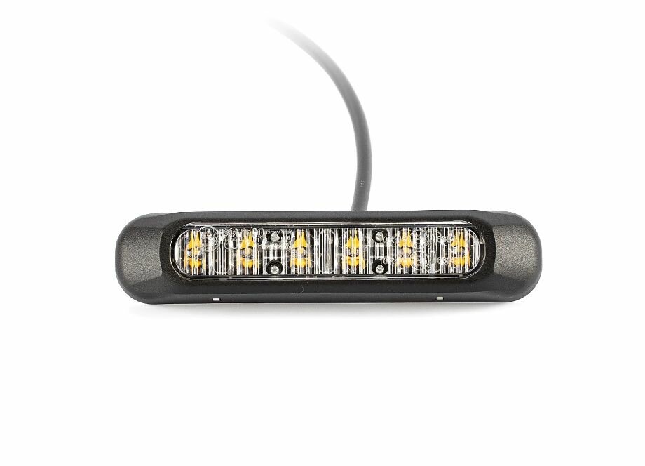 Фонарь предупредительно-сигнальный FRISTOM FT-200 LED цвет жёлтый, диодный 12-36 В, с кронштейном и проводом длиной 1 м, универсальный