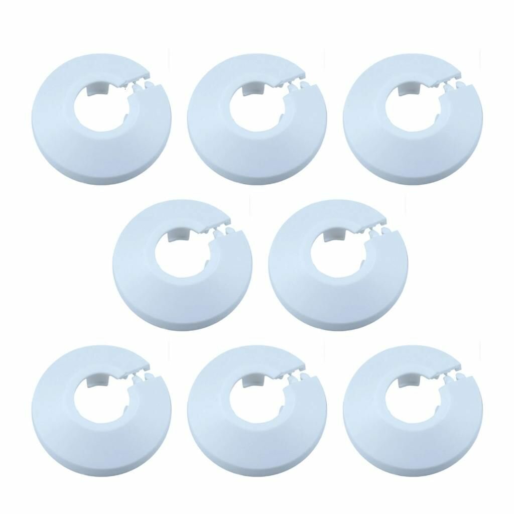 Декоративные накладки на трубы радиатора, Белый