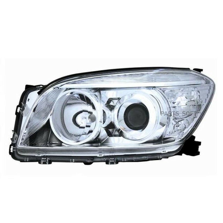 Фара левая под корректор RAV4 2006-2008 от официального дистрибьютора, CASP, артикул 1F4157XEL