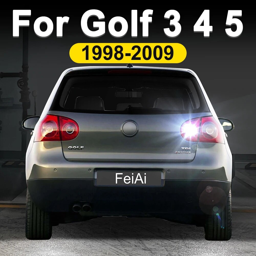 Светодиодные фонари заднего хода для Volkswagen VW Golf MK5 MK4 MK3 Golf 3 4 5 аксессуары 1998-2009 2008 2007 2006 2005 2004 2003 2002 2001 Golf MK5 2003-2009