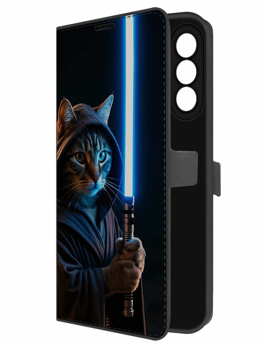 Чехол-книжка Krutoff Eco Book для Samsung Galaxy A26 5G (A266) Оби-Ван Котоби (черный)