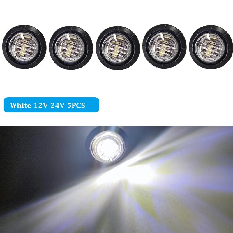 LED Судовые навигационные огни 12V 24V 5шт White