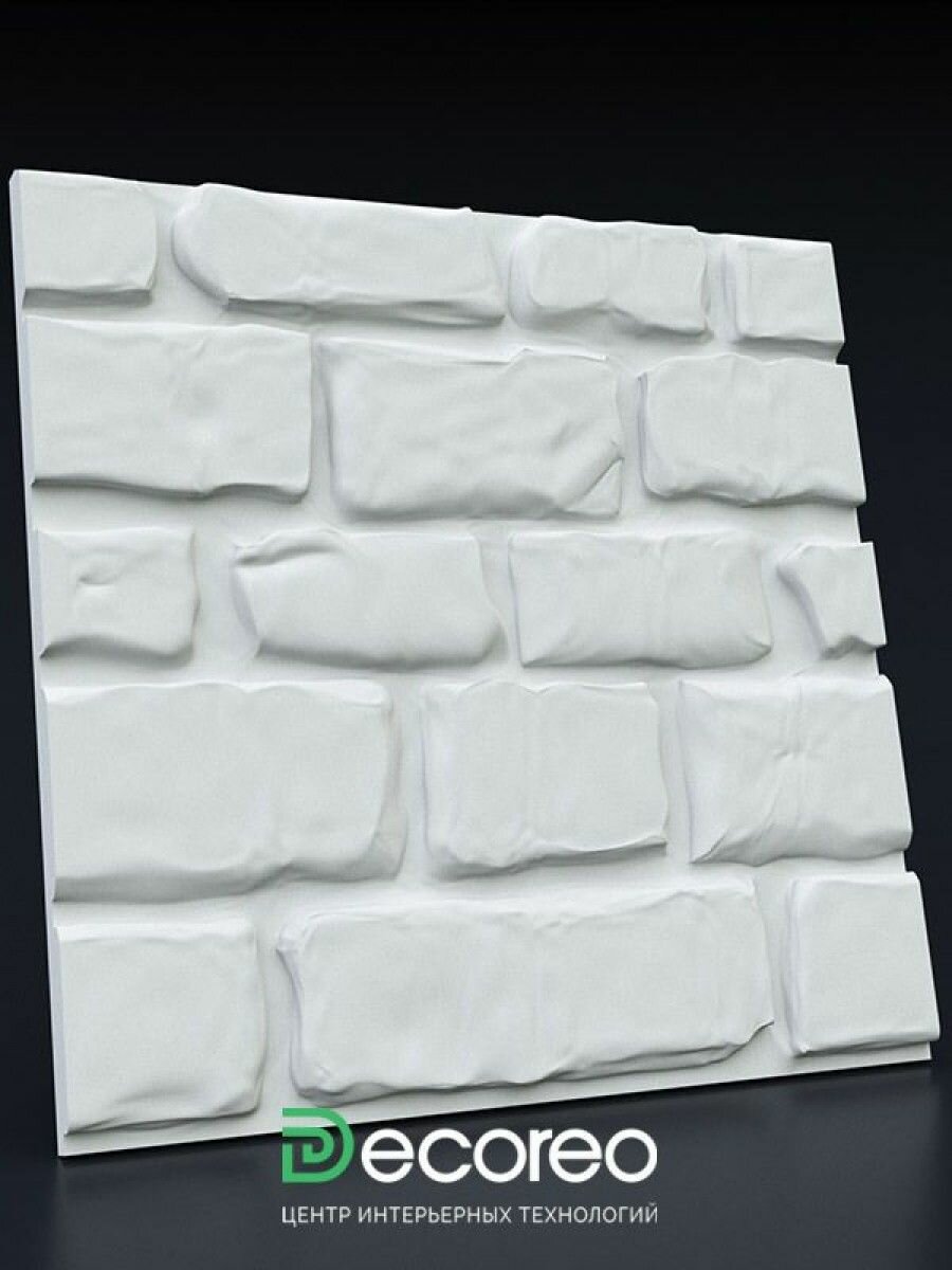 Гипсовая панель на стену под кирпич 50х50см/ Панно на стену для интерьера