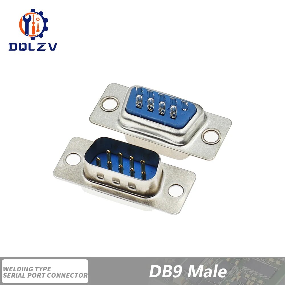 5шт DB9 Male разъем для пайки DQLZV