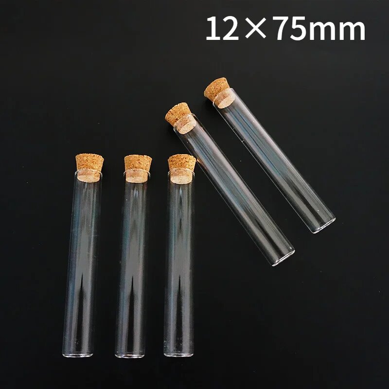 Пустые стеклянные пробирки 50 шт, 12x75 мм