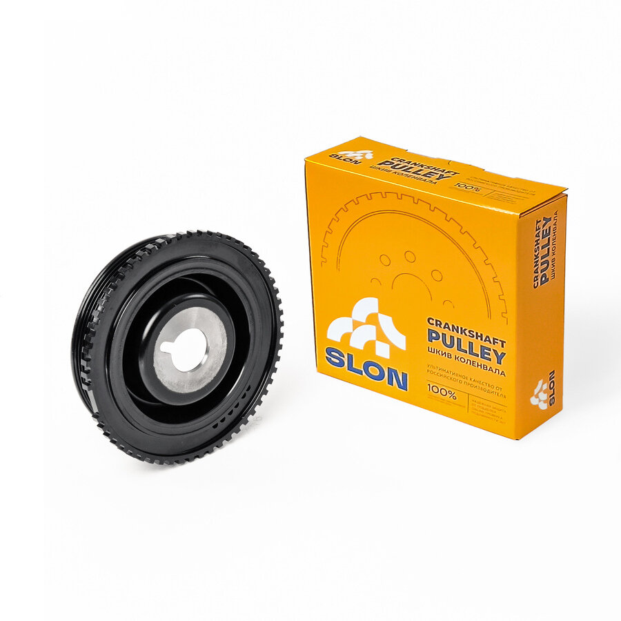 Шкив коленвала ВАЗ 2112 16-ти клап SLON с демпфером (артикул 2112-1005058-04)