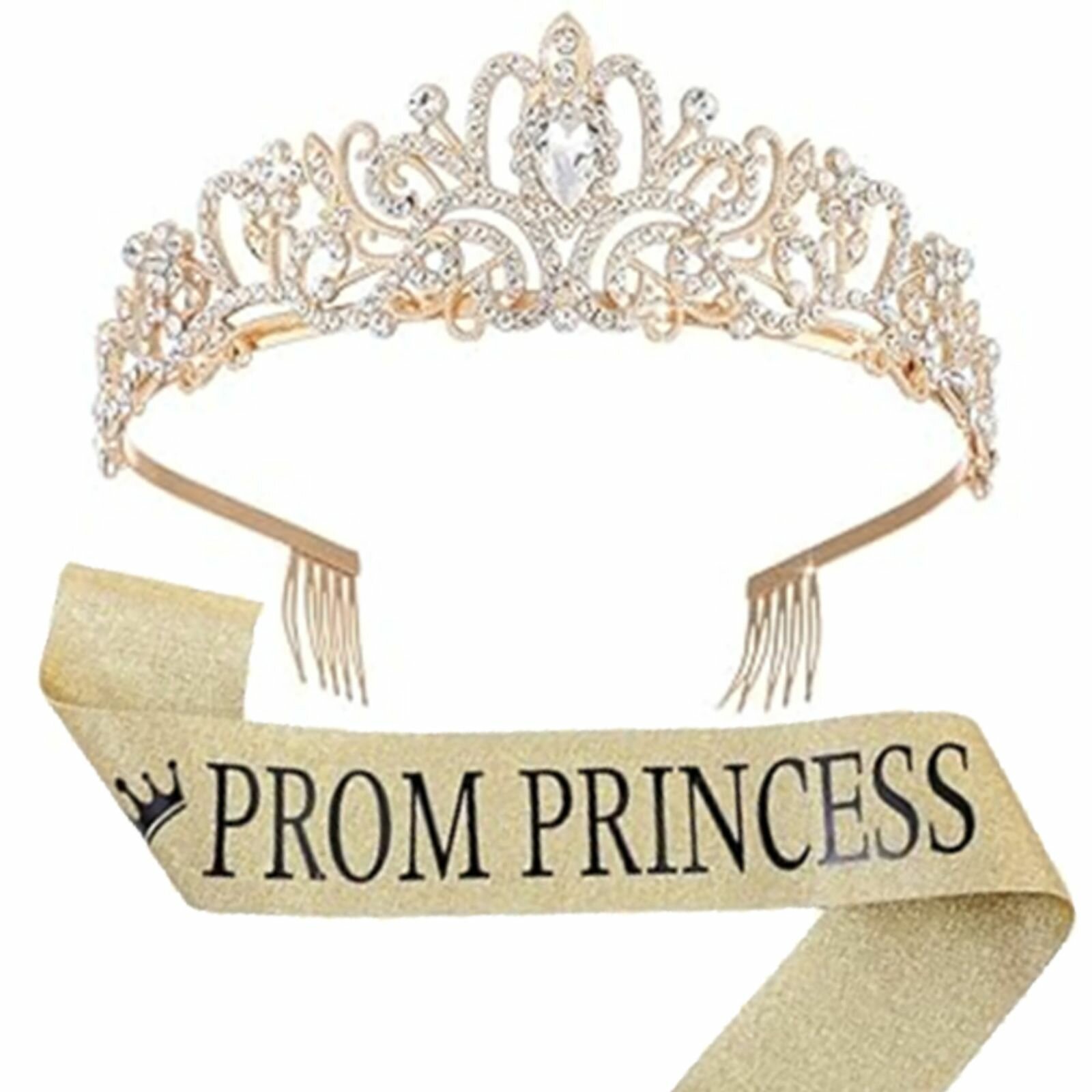 Набор корон и лент с камнями для короля королевы на день рождения