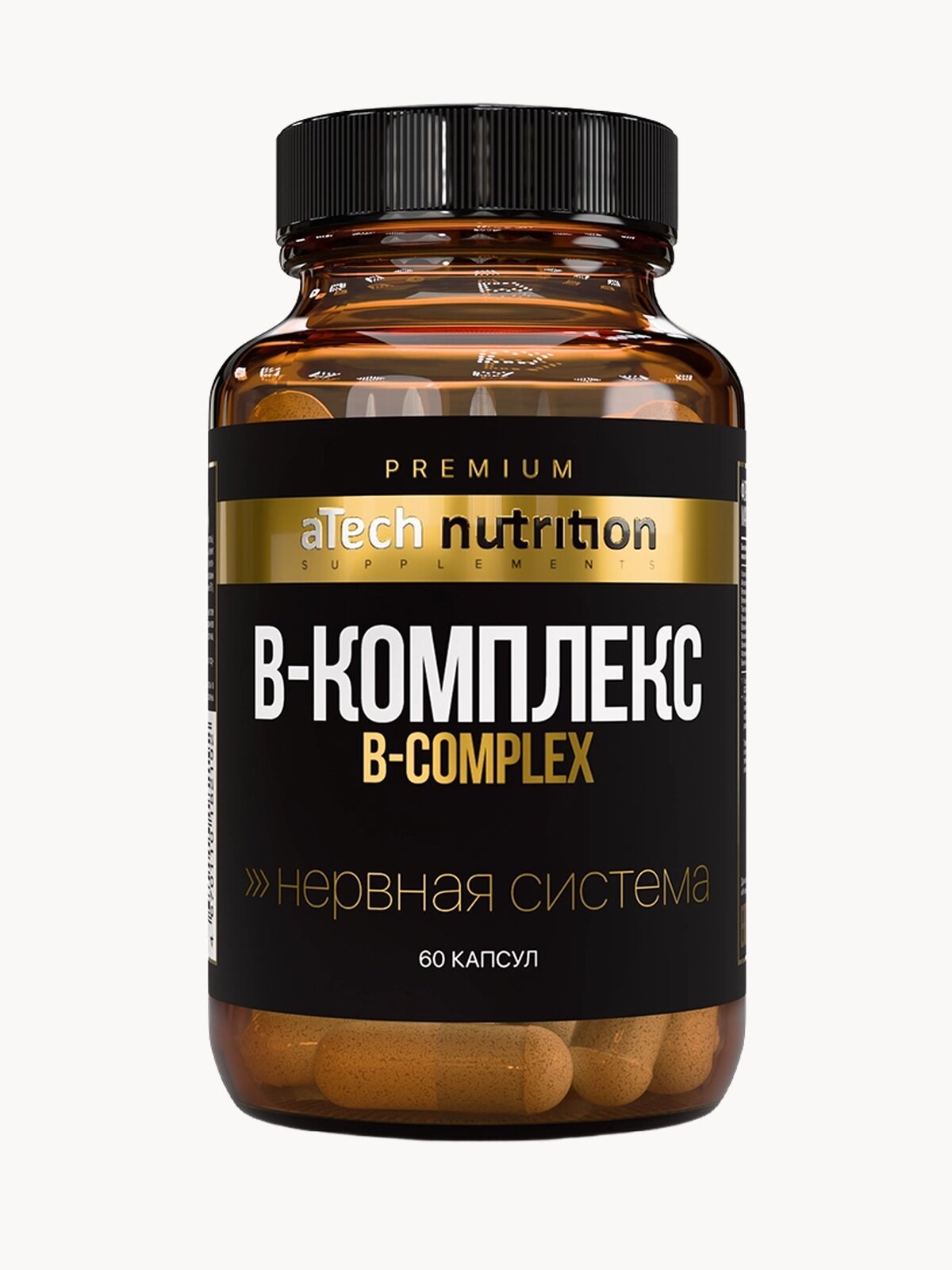 Витаминный комплекс aTech Nutrition Premium B-complex / Витамины группы В 60 капсул