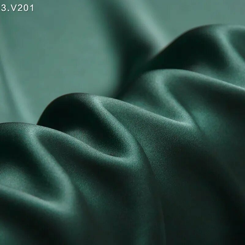 Атласная ткань из 100% чистого китайского шелка, 100 см*114 см, качество шелковицы, изумрудно-зеленый цвет для свадебных платьев