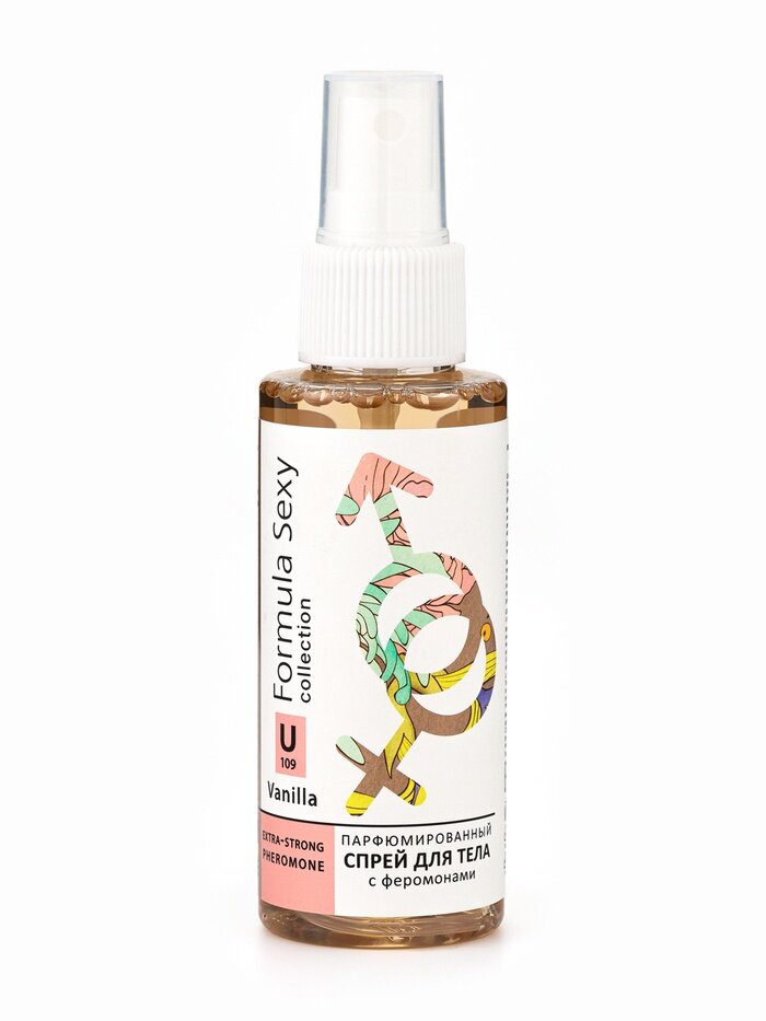 Мист парфюмированный спрей с феромонами для тела Formula Sexy Vanilla U109, 100 мл 10952894