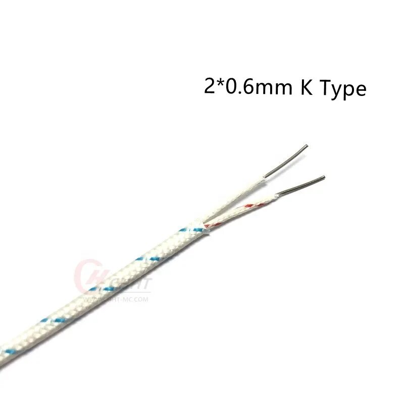 Термопарный провод К-типа CHHT-MC 2x0.6mm