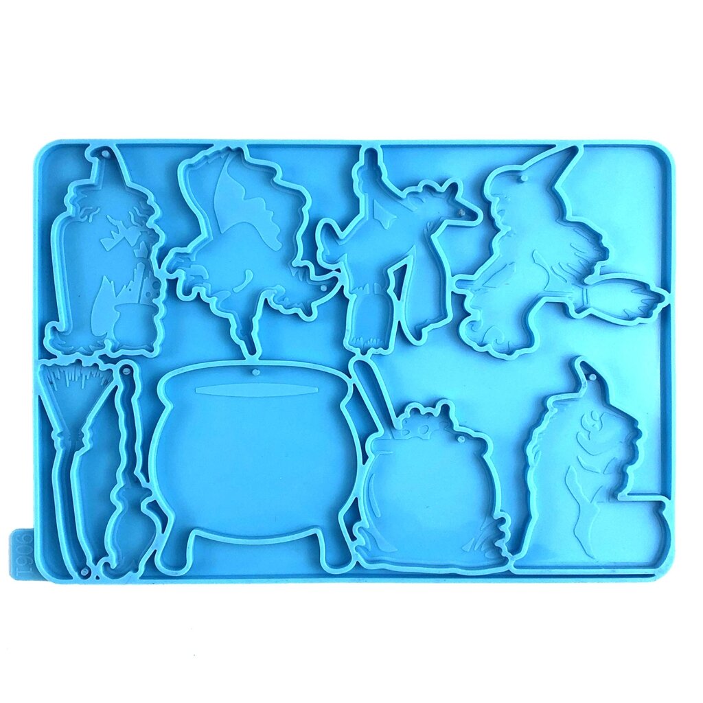 Глянцевая силиконовая смола плесень Хэллоуин ведьма Клаповая плесень